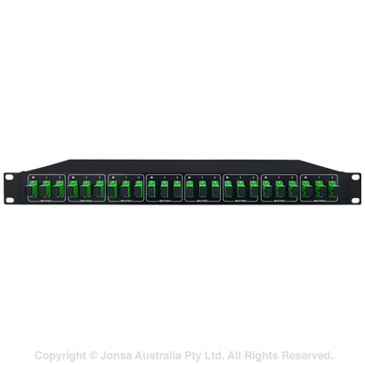 FIBRE 19" 1RU SPLITTER 1:2 8 MODULE - DF/S128