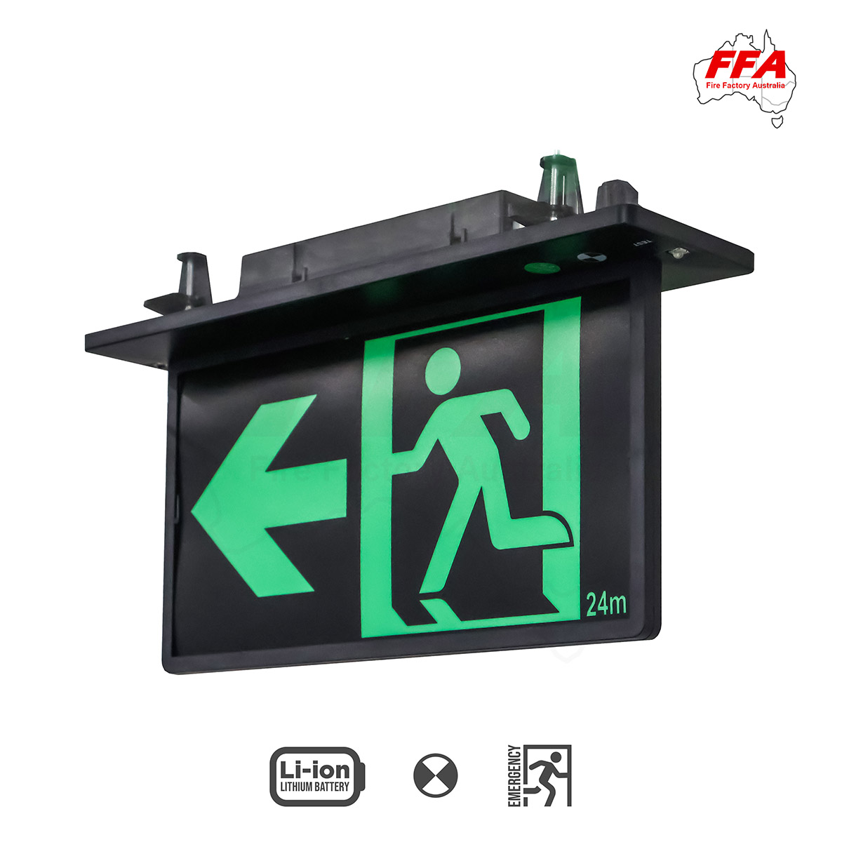 LED Recessed Blade Exit Light | High Visibility LED | Recessed Design ...