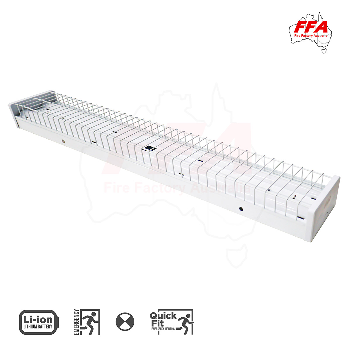 2x20W LED Emergency Light with Wire Guard | Lithium Battery | Ceiling ...