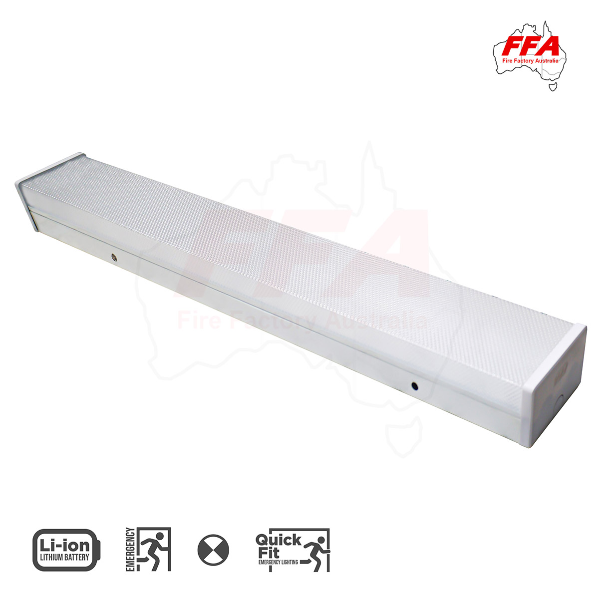 4 Foot LED Emergency Light | Dual 20W Lamps | Lithium Battery Backup ...