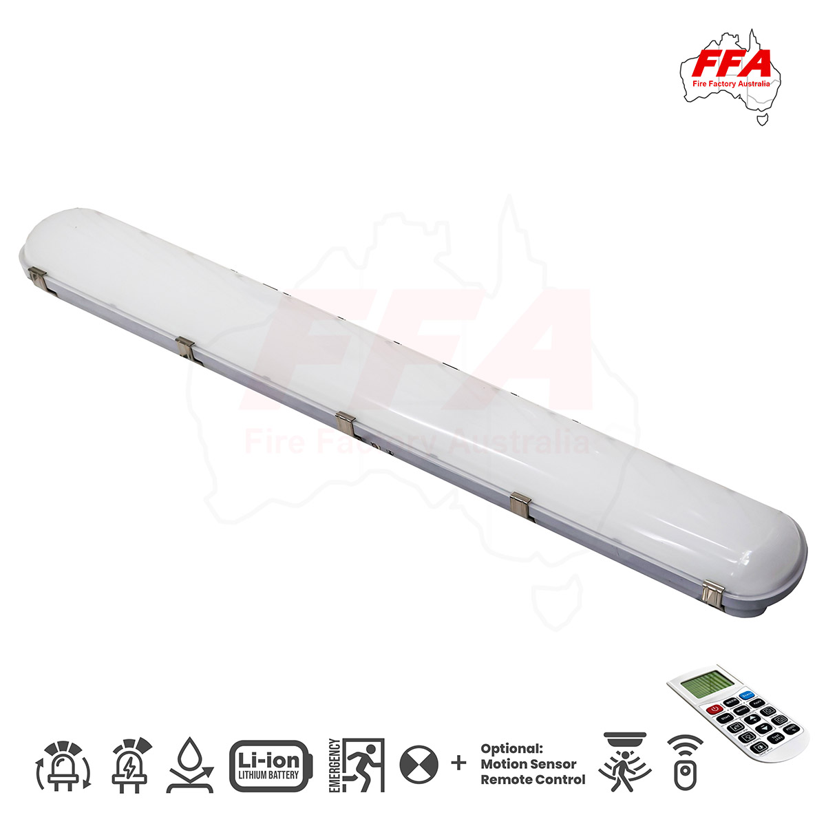 Smart LED Tri-proof 4 Foot Twin Emergency Batten | Adjustable CCT ...