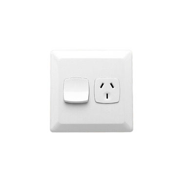 Double Power Point 2 Gang 115mm White | Prestige Series Design ...