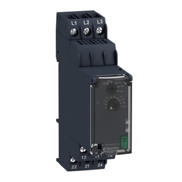 3P Undervoltage Control Relay RM22-TU | 380–480V AC | 2 C/O Relay ...