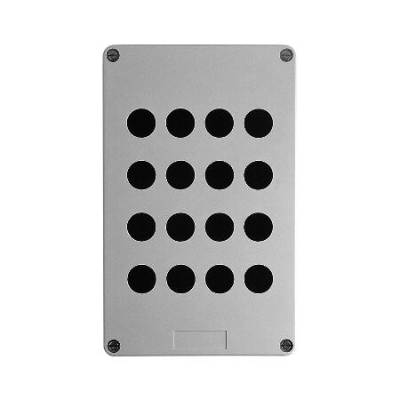 Pushbutton Station | 16 Cut Outs | IP65 Rated | Grey Finish | @Each of ...