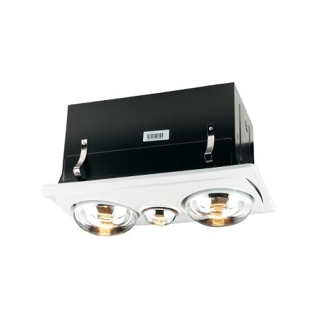 Fan Light 2 Heat Ducted | 3-in-1 Unit | 270 m³/h Airflow | White Finish ...