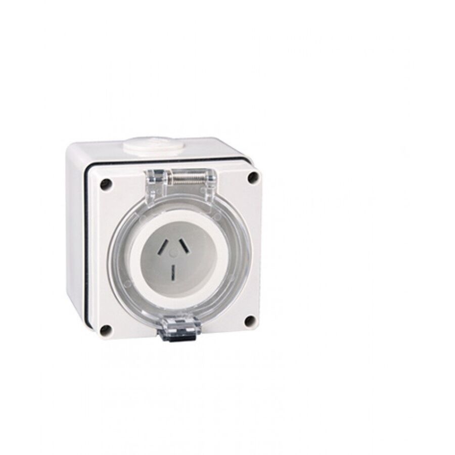 Industrial 3 Pin 15A Socket | IP66 Rated | UV-Stabilized - M66SO315