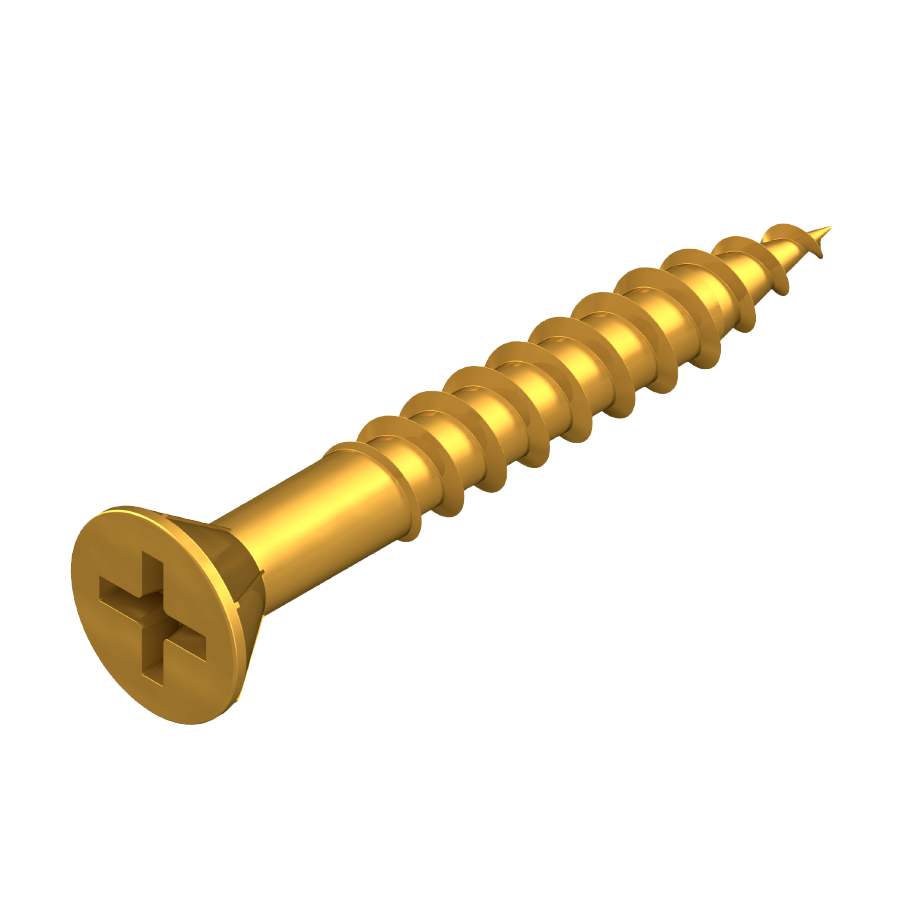 Chipboard Screw 8G-x-50mm Ribbed-Head Needle-Point Zinc-Plated Matelec ...