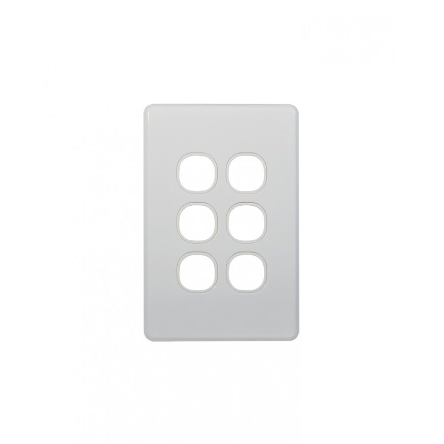 6 Gang Horizontal Switch 10AX 16A 250V Surface Mount Trader - FLSW6G