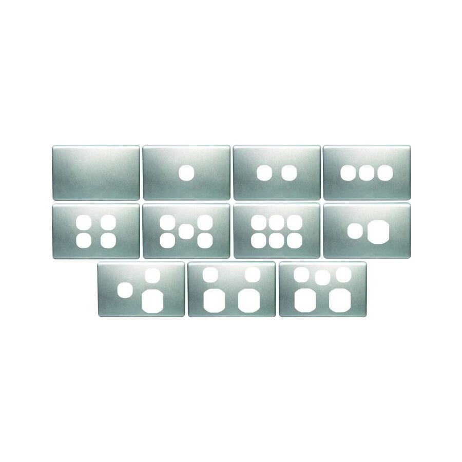 Single Power Point with Mech Cover 240V 10A Silver Finish Pulset - KS ...