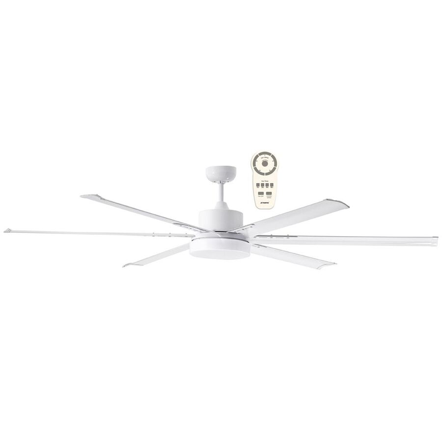 Ceiling Fan 35W DC-Motor with-Remote with-LED-Light White MAF180W ...