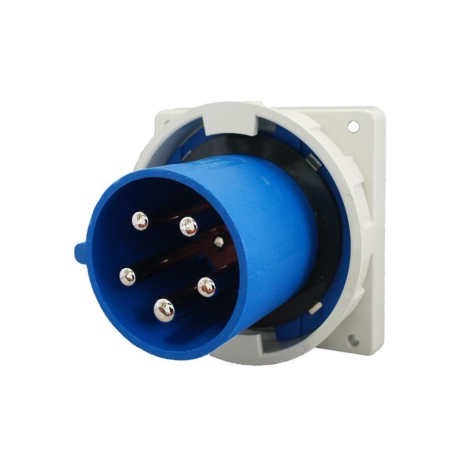 IP67 Panel Inlet 5 Pin | 240V 125A | Impact Resistant | CEE Form by ...
