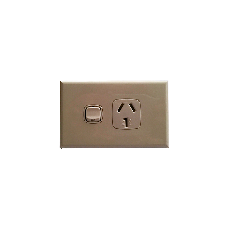 Single Powerpoint 25A 240V Gloss White Installation Legrand - XLP787 25WEWE