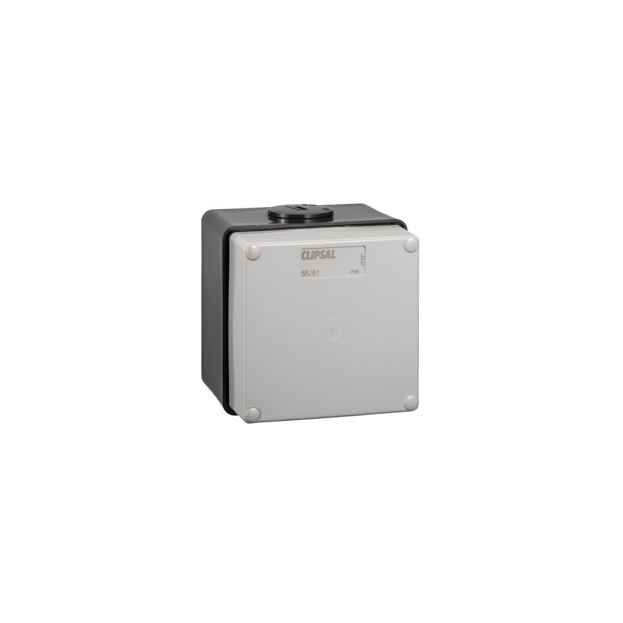 Junction Box IP66 | 1 Gang | Surface Mounted | Chemical Grey by Clipsal ...