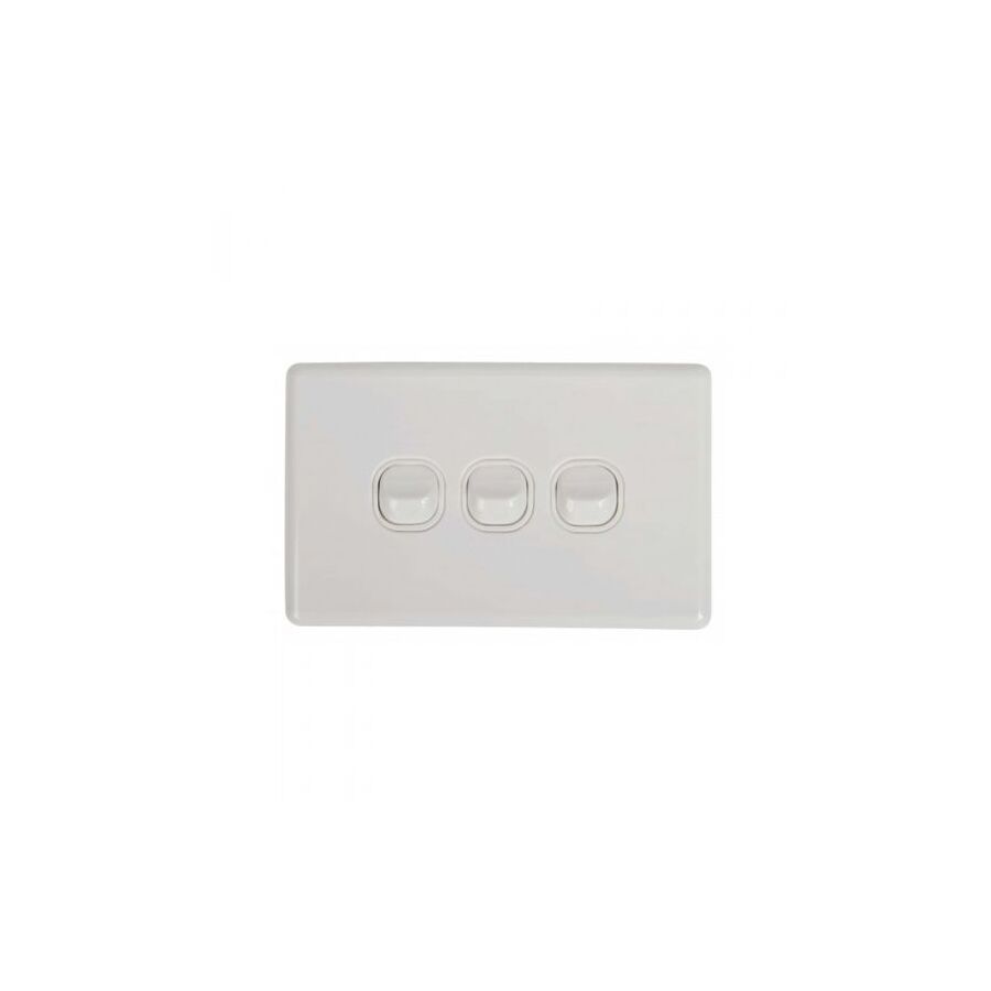 3 Gang 16A Light Switch 220-240V Horizontal Vertical Mount ...