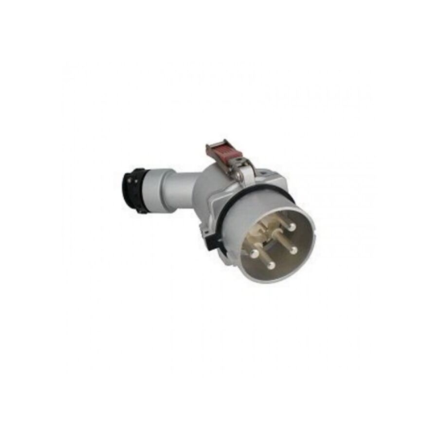 Angled Industrial Plug 4 Pin 400V 300A IP66 Rated Repelec - QX75661-W