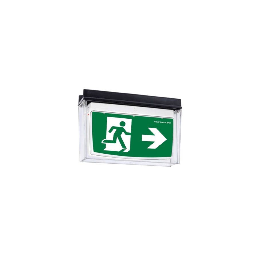 Weatherproof Exit Light 24m & 40m | IP66/67 | Surface Mount | L10 ...