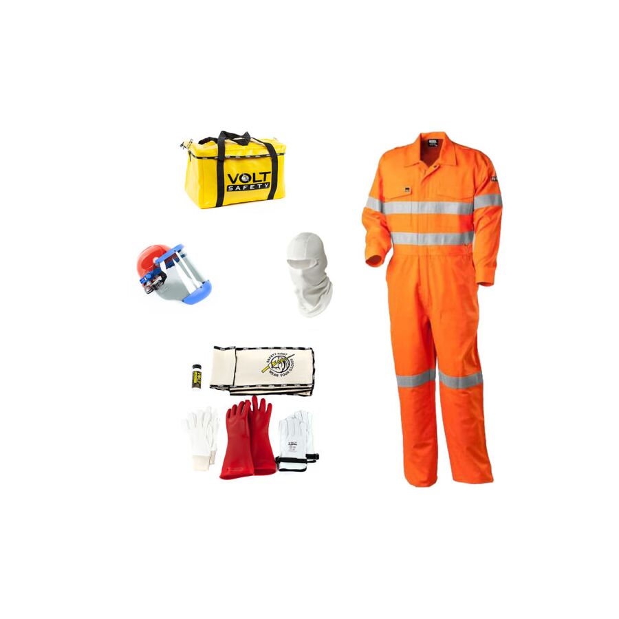 Arc Flash Kit HRC2 8.6cal/cm2 | Face Shield & Insulated Gloves | Heavy ...