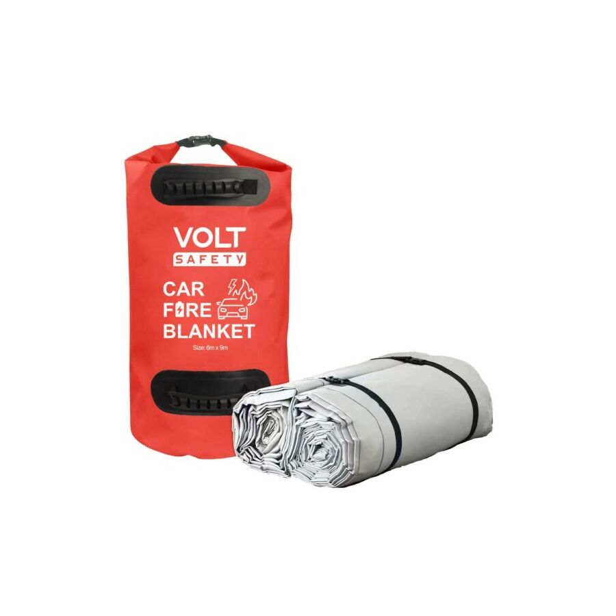 EV Car Fire Blanket 9m x 6m Heavy Duty with Storage Bag Volt Safety ...