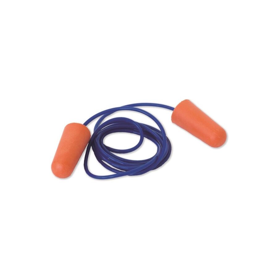 Corded PU Foam Earplugs Class 5 SLC80 27dB Reusable Design Repelec ...