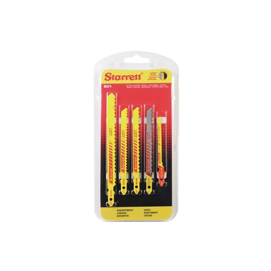 Jigsaw Blades Pack Unified Shank Wood Cutting Variety Set Set Starrett ...