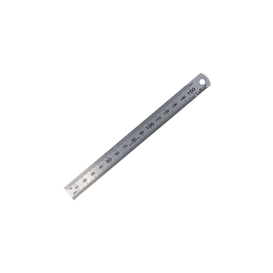Stainless Steel Measuring Rule 150mm x 15mm & Precise Repelec - LUFLSR150
