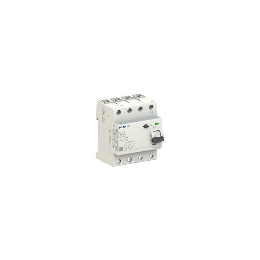 Residual Current Device RCCB 4 Pole | 100A 300mA | DIN Rail Mount by ...