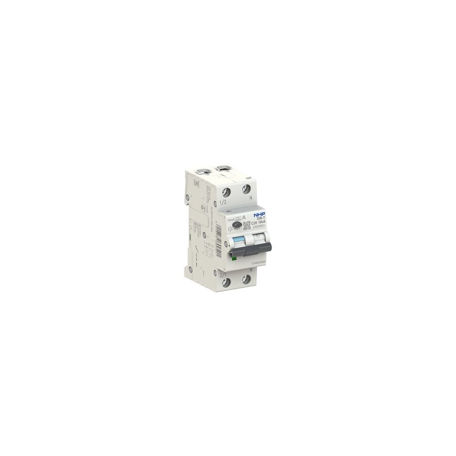 Residual Current Breaker RCBO 10kA | 16A C Curve | 30mA Type F by NHP ...