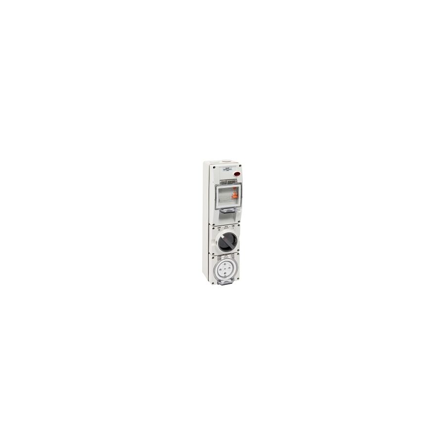 RCD Switched Socket Outlet | 4 Round Pins 10A 500V | IP66 Rated ...