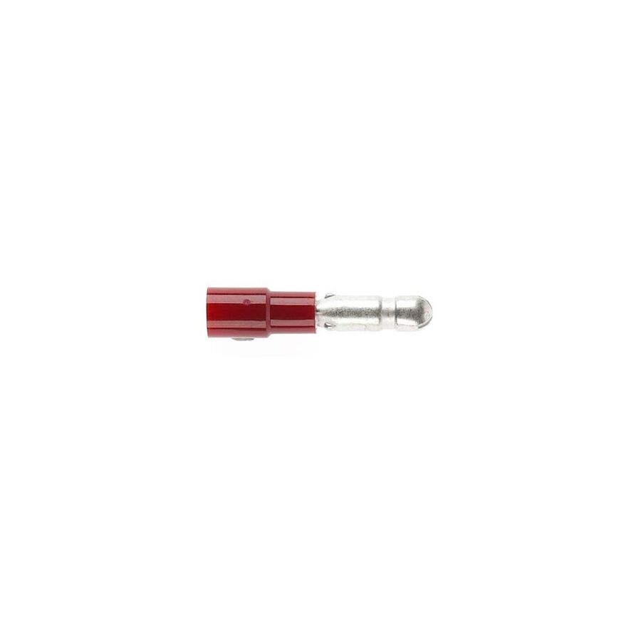 Pre-Insulated Bullet Male 4mm Red Cabac - MBC1.25DG