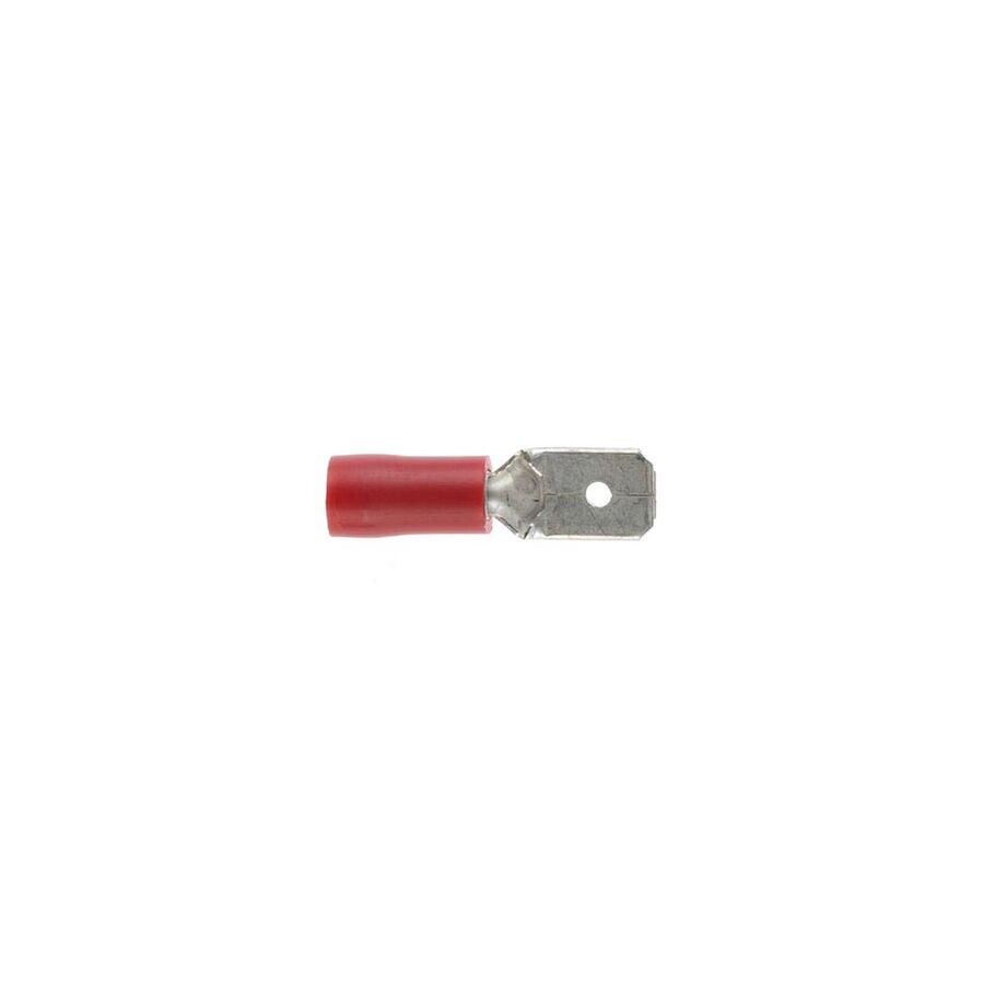 Male Tab Quick Connect 6.4x0.8mm Red Double Grip Cabac - MT1.25-6.4DG