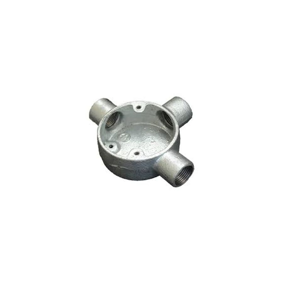 20mm 3-Way Junction Box | Galvanised Steel | Corrosion Resistant ...