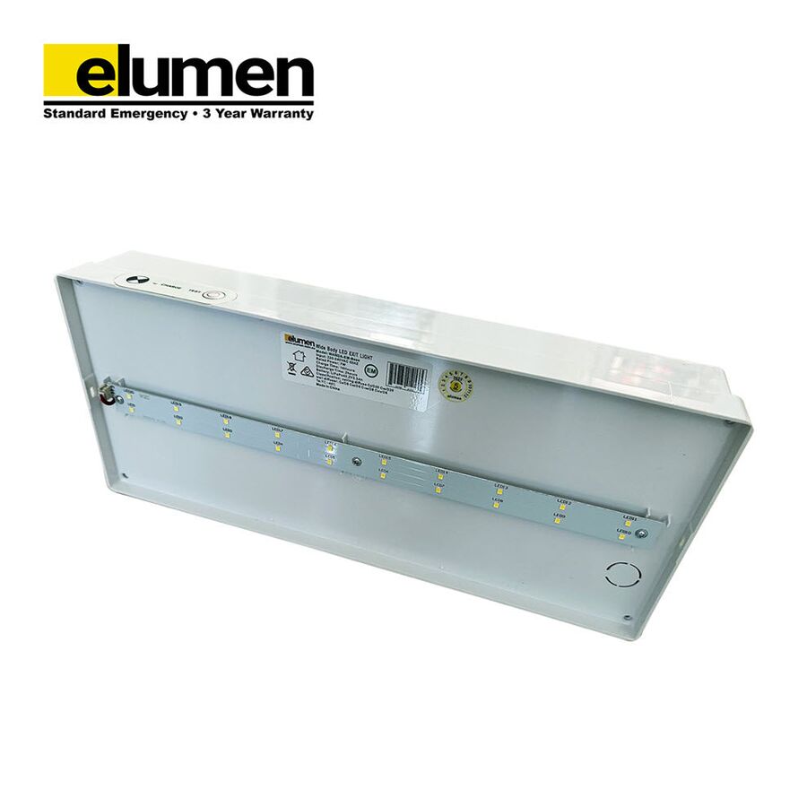 LED Emergency Exit Light | 7W Power Consumption | IP20 Rated | 24m ...