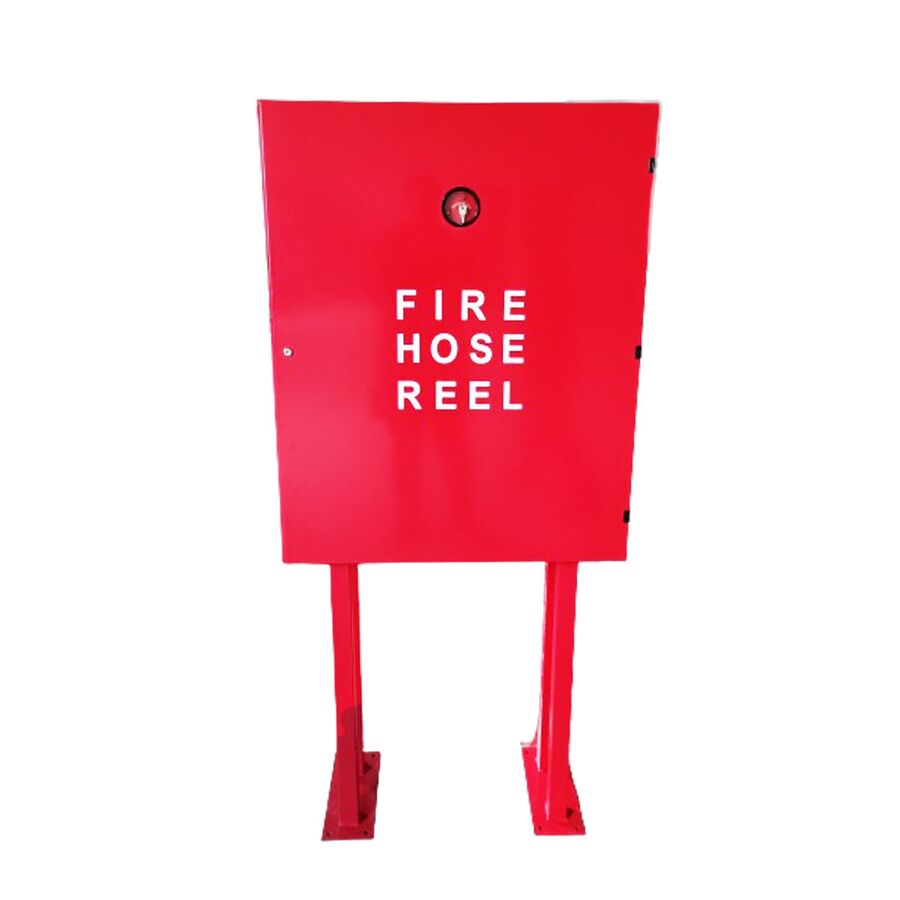 Fire Hose Reel Cabinet with Break Glass & 003Lock Powder Coated Red ...