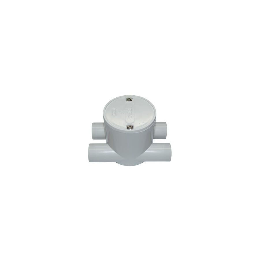 Deep Junction Box 25mm Tangential H-Way Entry | UV-Stabilised ...