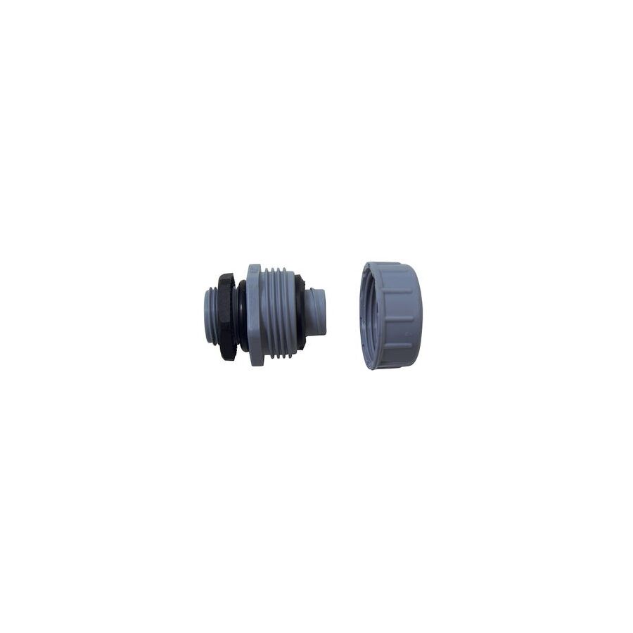 Liquid Tight NM Fitting Hardened PVC Chemical Resistant Grey Cabac - LT40P