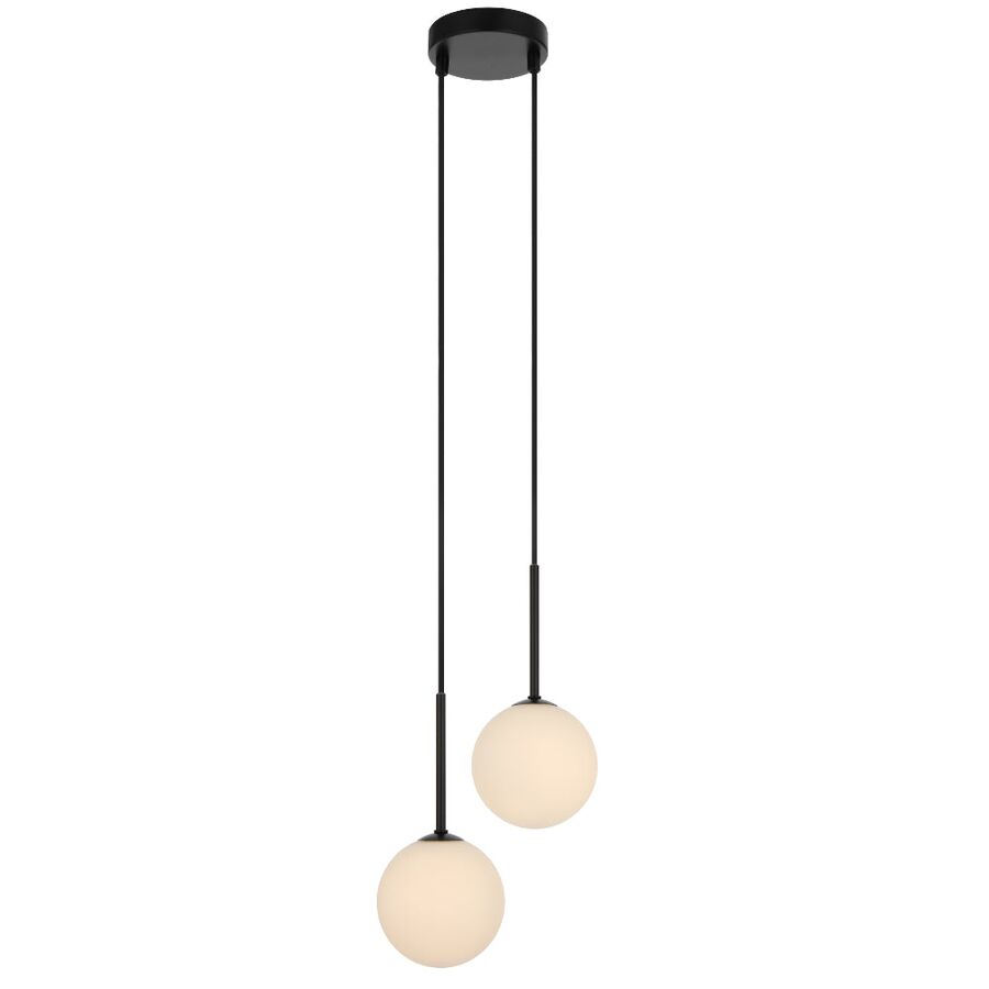 LED Pendant Light GASTON 2 Black Opal Matte PE2-BKOM Telbix - GASTON ...