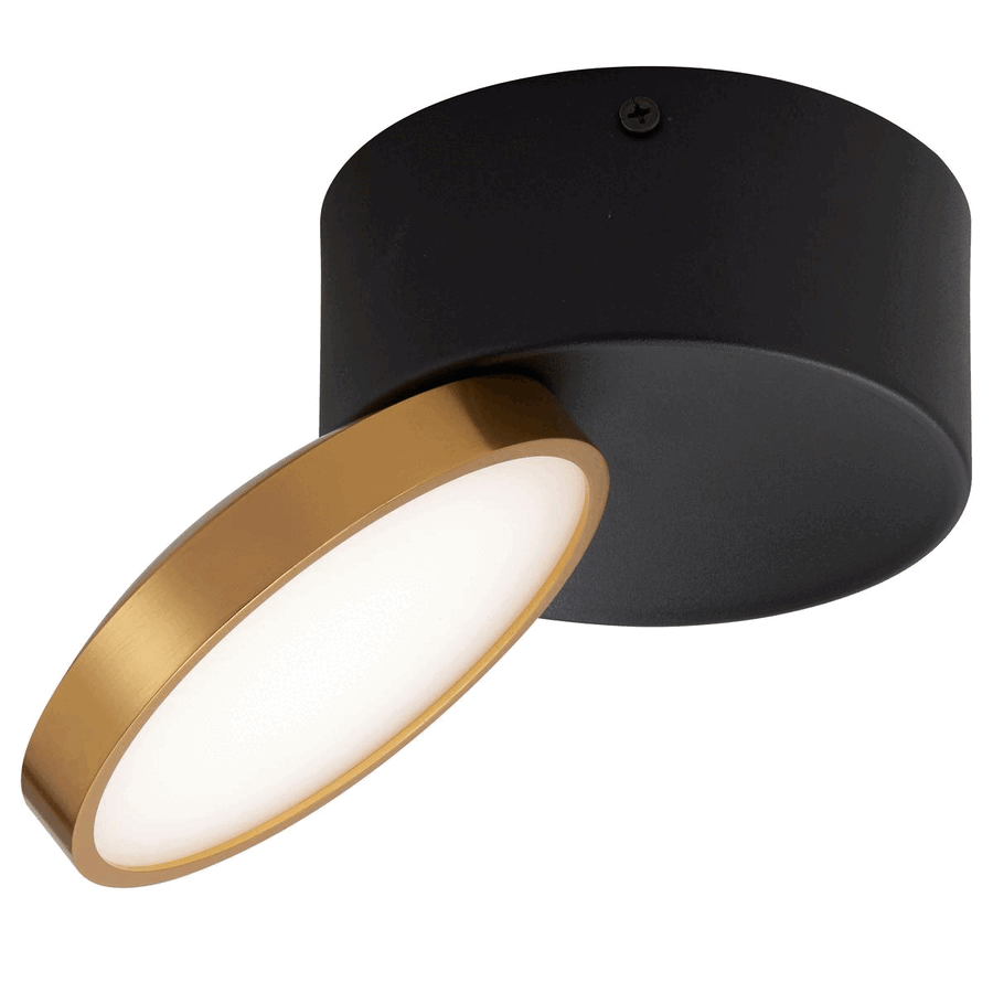 Adjustable LED Downlight 15W CCT Switchable Dimmable Black DL15-BKGD ...
