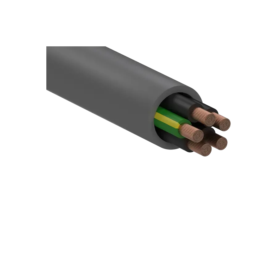 Flexible Control Cable 4C+E 0.75mm | 300/500V Rating | Grey Sheath ...