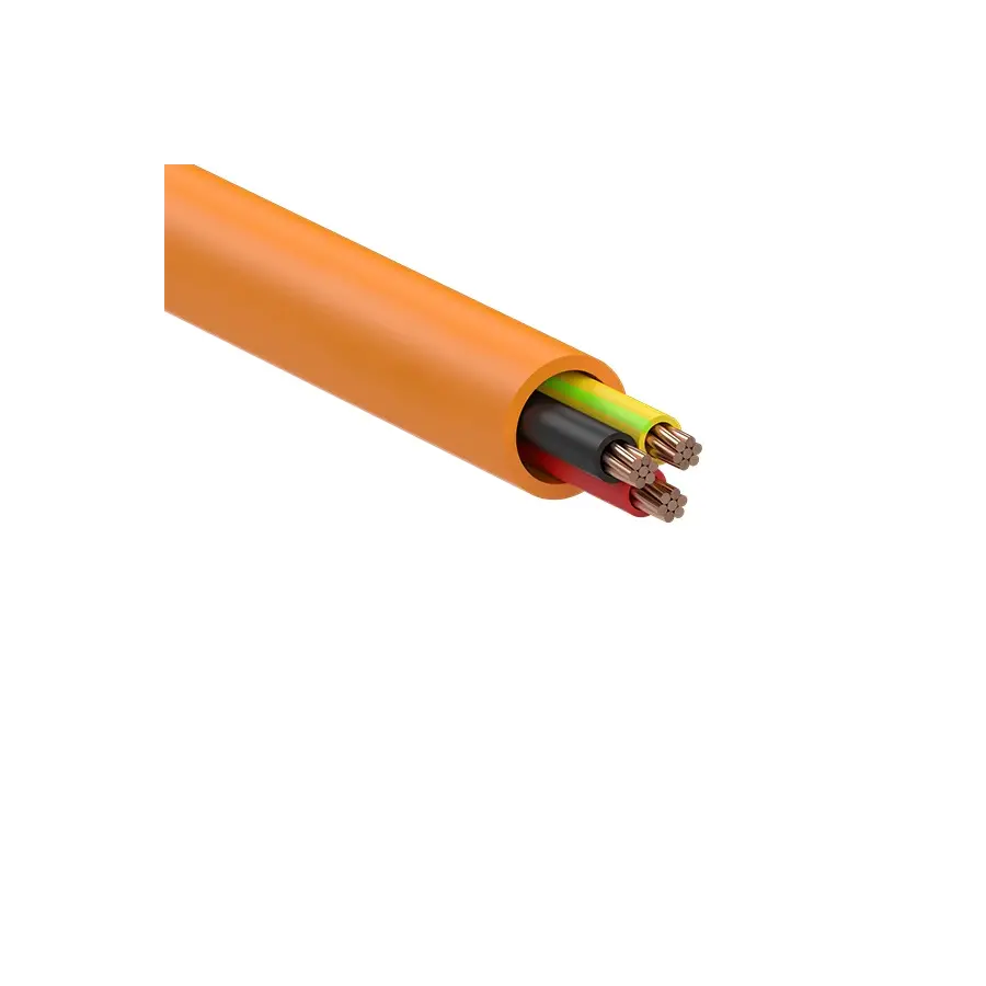 Orange Circular Power Cable 0.6/1kV 2C+E 6.0mm | LSZH Insulation | High ...