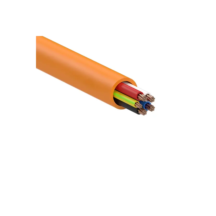 Orange Circular Power Cable 0.6/1kV 4C+E 35mm PVC | Durable PVC ...