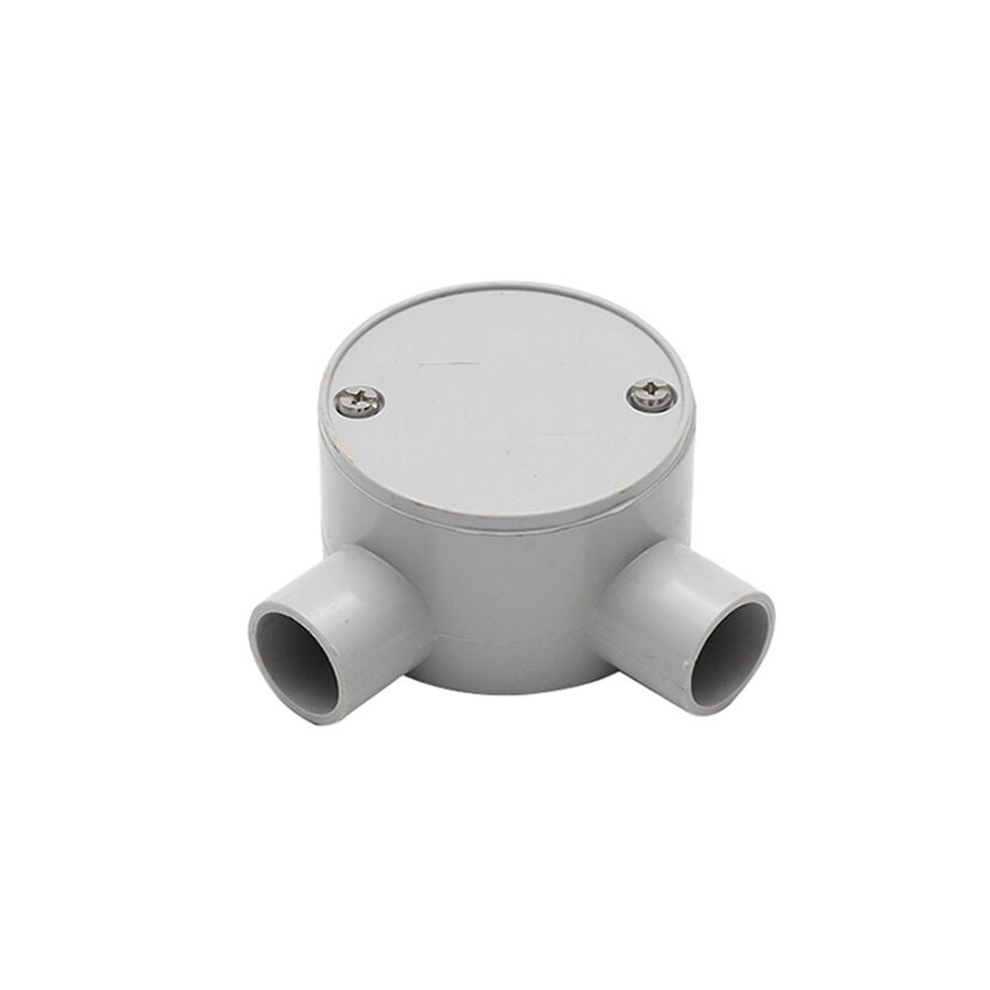 20mm Grey 2-way Angled Junction Box | Durable PVC-U Material | AS/NZS ...
