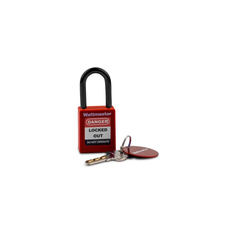 Lock Out Padlock Nylon Red Body | Reinforced Nylon | High Security 12 ...