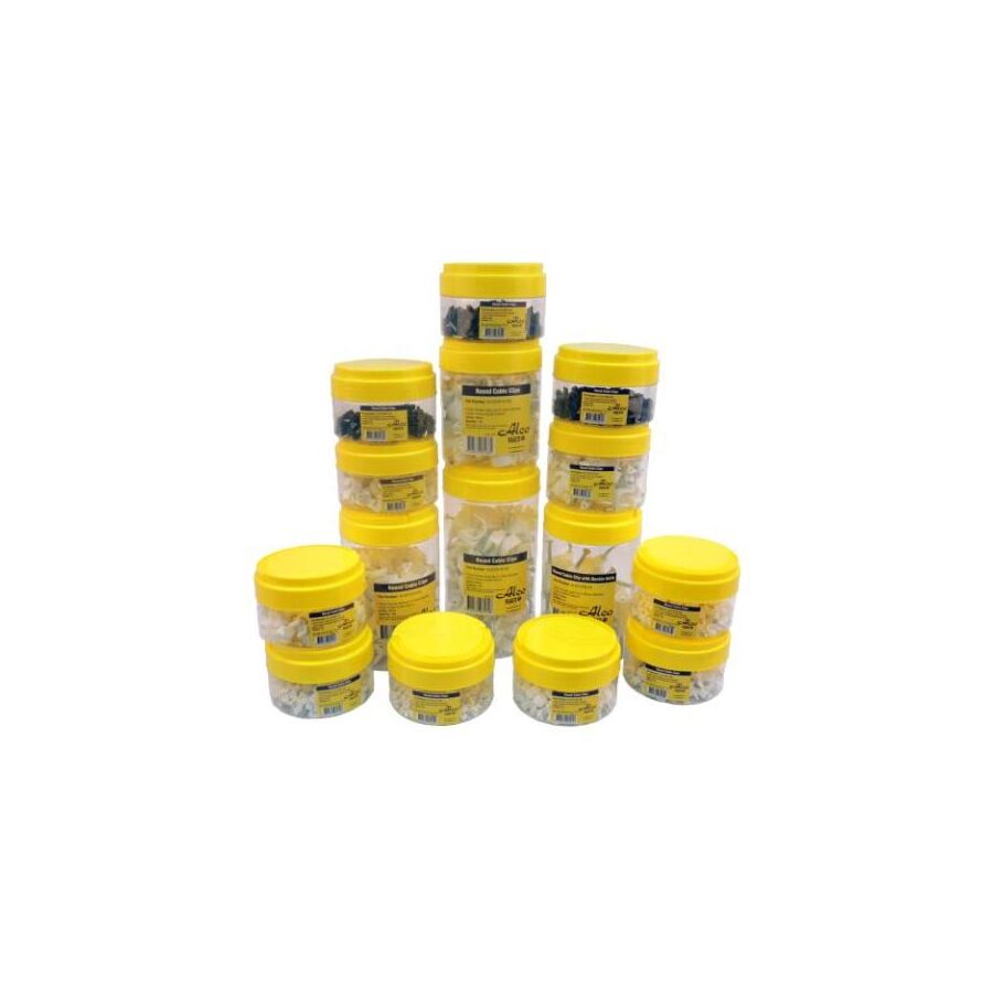 Cable Clip Round Polyethylene 10mm | Impact Resistant | Zinc Plated ...