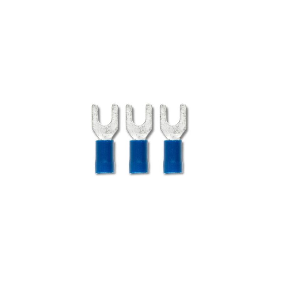 Crimp Terminal Pre-Insulated Fork 4mm Cable 1.5-2.5mm² PVC Insulation ...