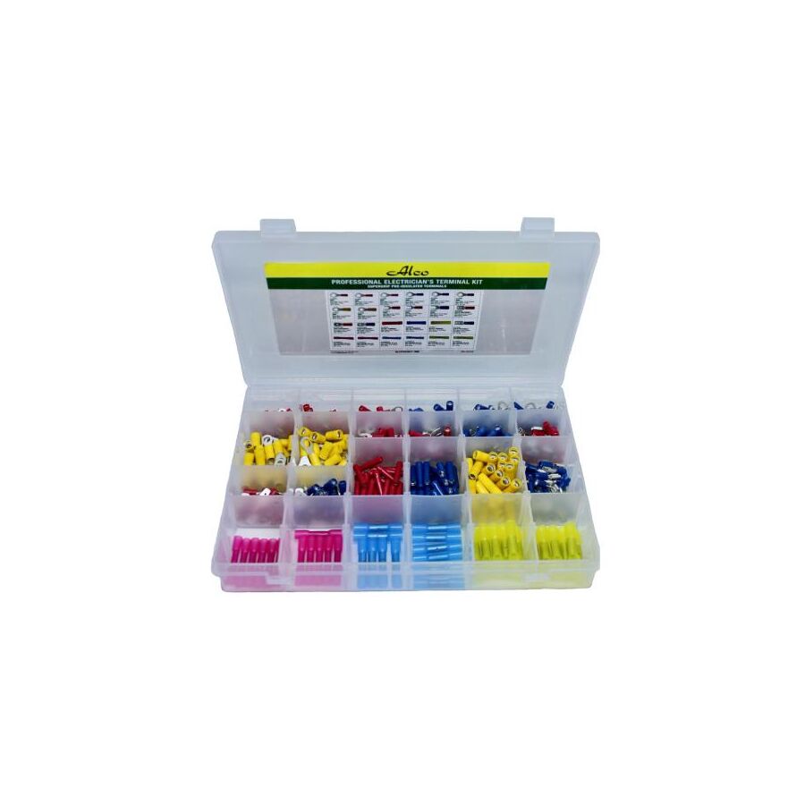 Electricians Crimp Terminal Pre-Insulated Kit | 486 Pieces | Colour ...