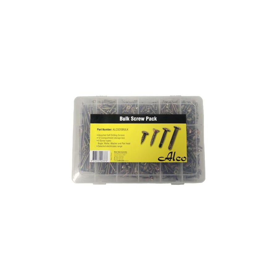 Bulk Pack Screws | 11 Sizes | 1100 Pieces | Corrosion-Resistant Steel ...
