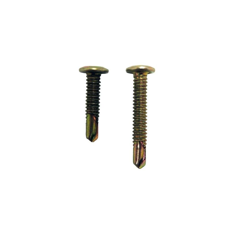 Pancake Wafer Head Screw Drill Point | 10g Size | Zinc Plated for ...