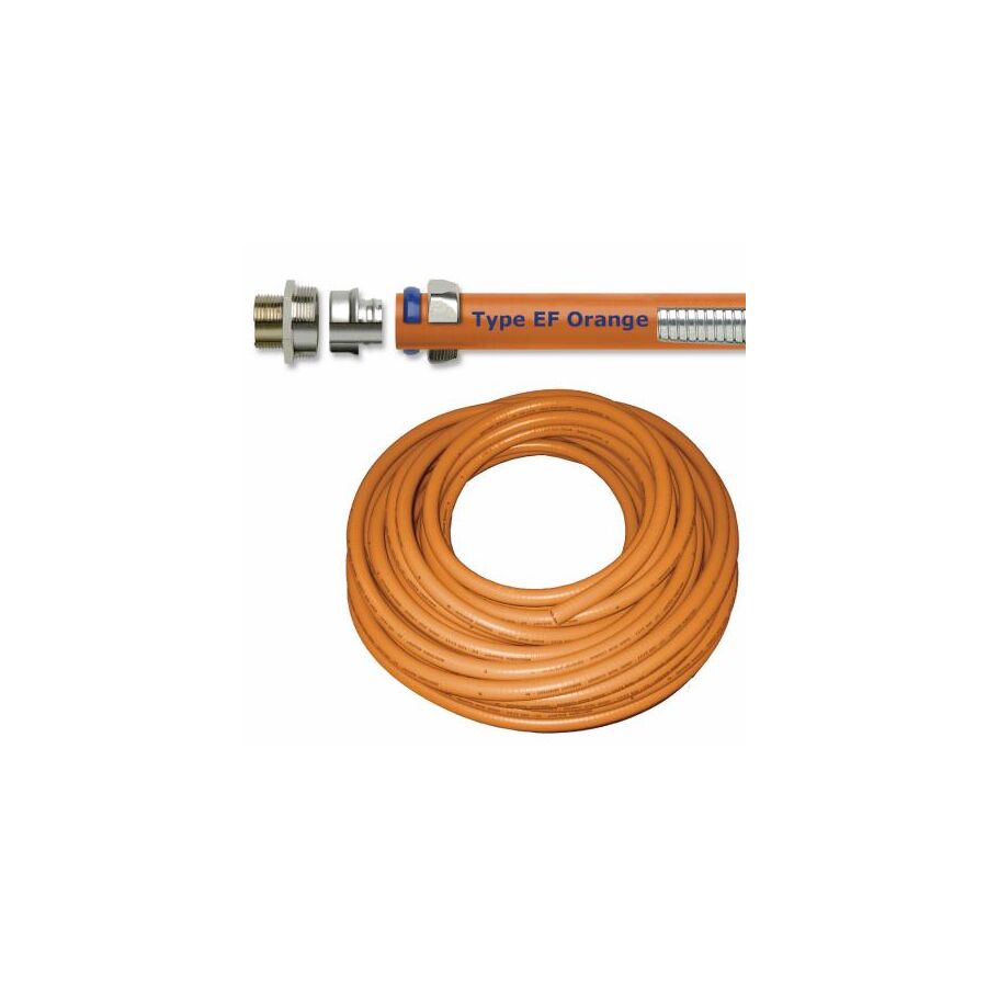 Flexible Metal Conduit | 25mm Diameter | Liquidtight & Durable | Orange ...