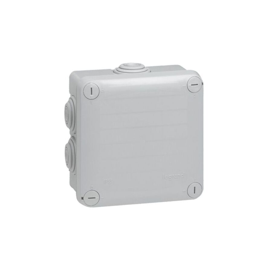 Square Plexo Box with 7 Membrane Glands | IP55 & IK07 Rated | Grey RAL ...