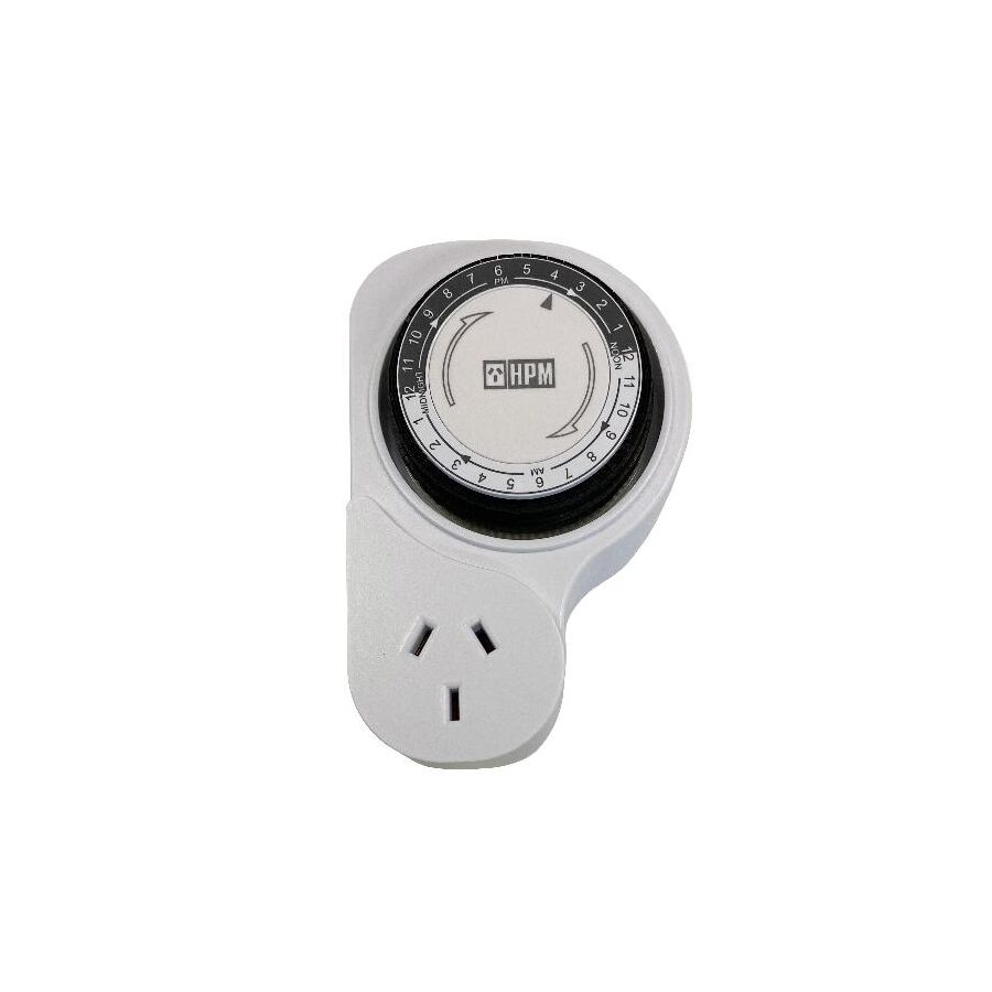 HPM 24h Double Pole Analogue Timer | Mechanical Dial Control | Durable ...